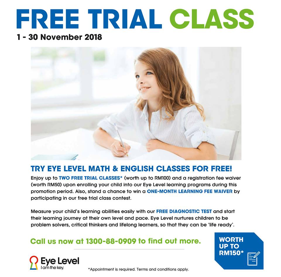 Free Trial Class - 1 to 30 November 2018... | News | US