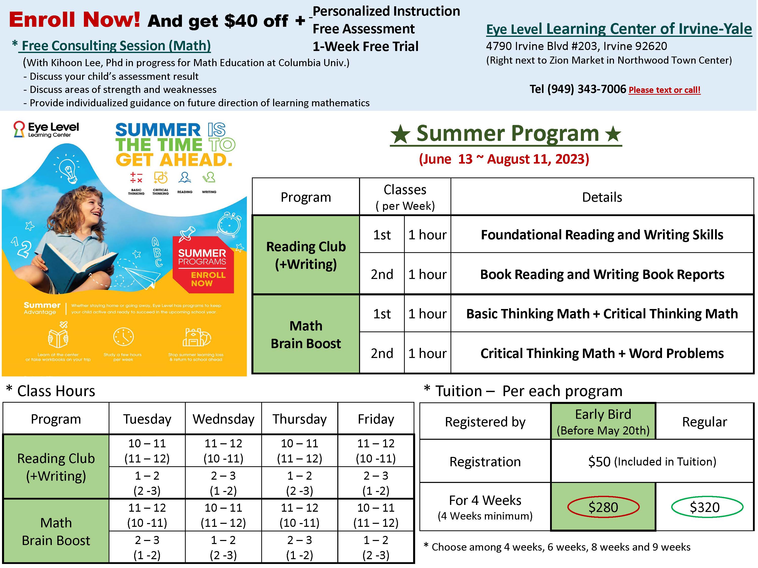 Eye Level Learning Center of Irvine Yale - Northwood Town Center | Eye ...